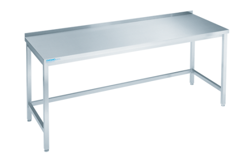 Arbeitstisch mit Aufkantung 1000 mm Breite Tiefe 600 mm | CHROMOnorm ...